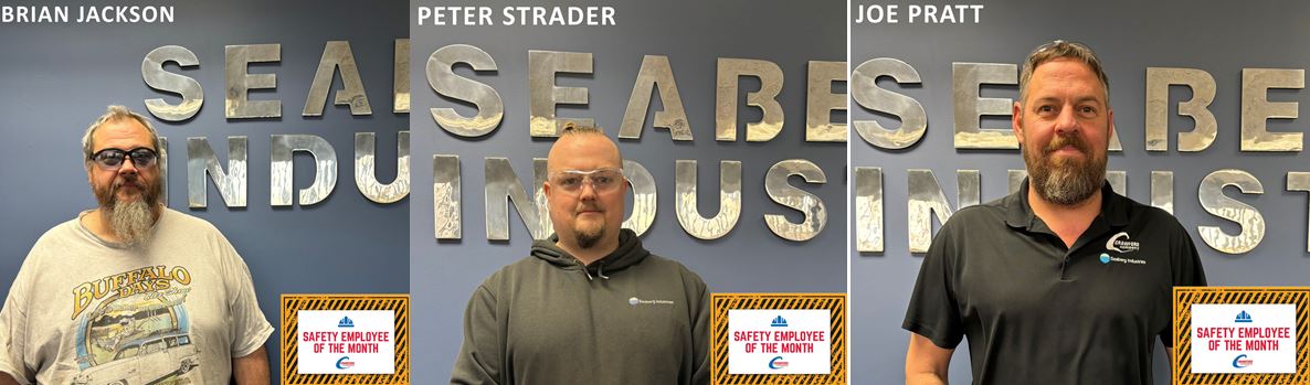 Jackson, Strader and Pratt Recognized as December Safety Award Recipients